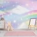 Rainbow Wallpaper Mural Abstract Colorful Mural Kids - Etsy