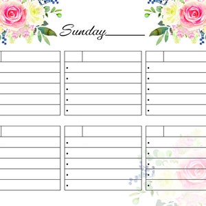 Printable Daily Block Planner - PDF in Three Sizes: Letter, A4, & A5 ...
