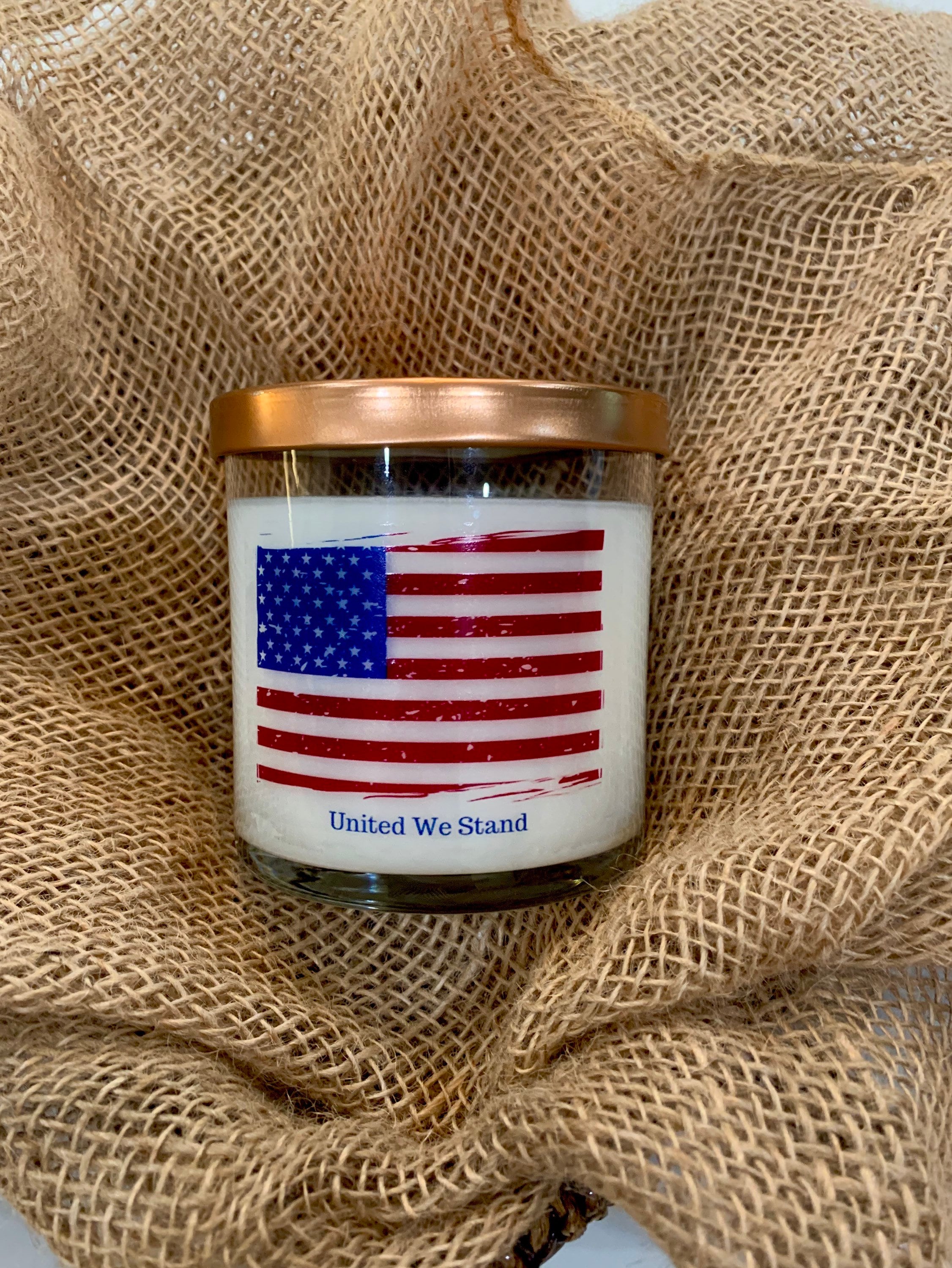 American Flag Candle United We Stand Freedom Candle USA - Etsy