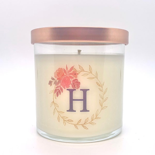 Monogram Candle - Etsy