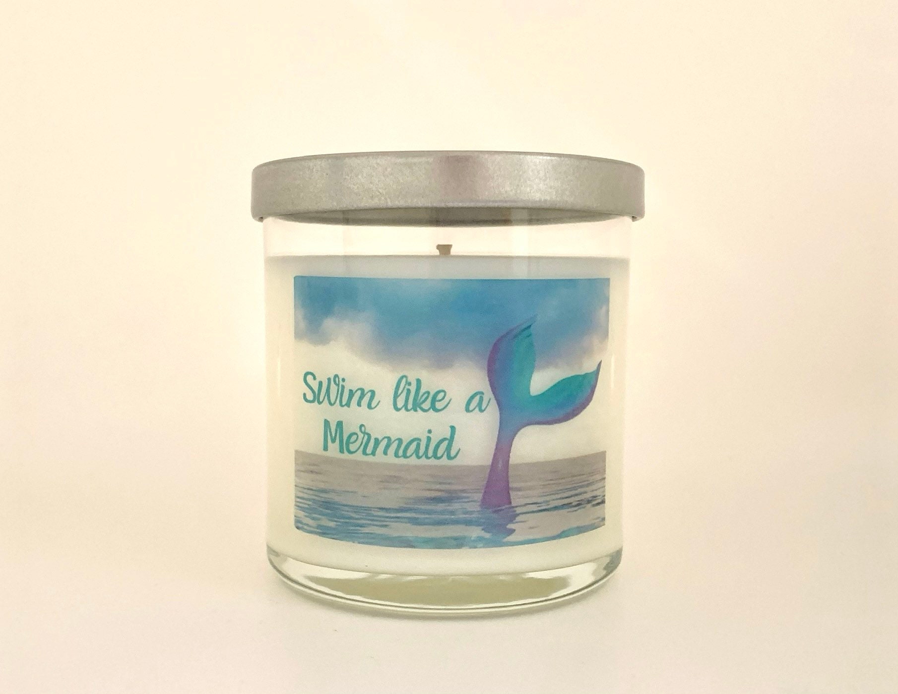 Mermaid Candle Swim Like A Mermaid Mermaid Decor Gift for Her - Etsy