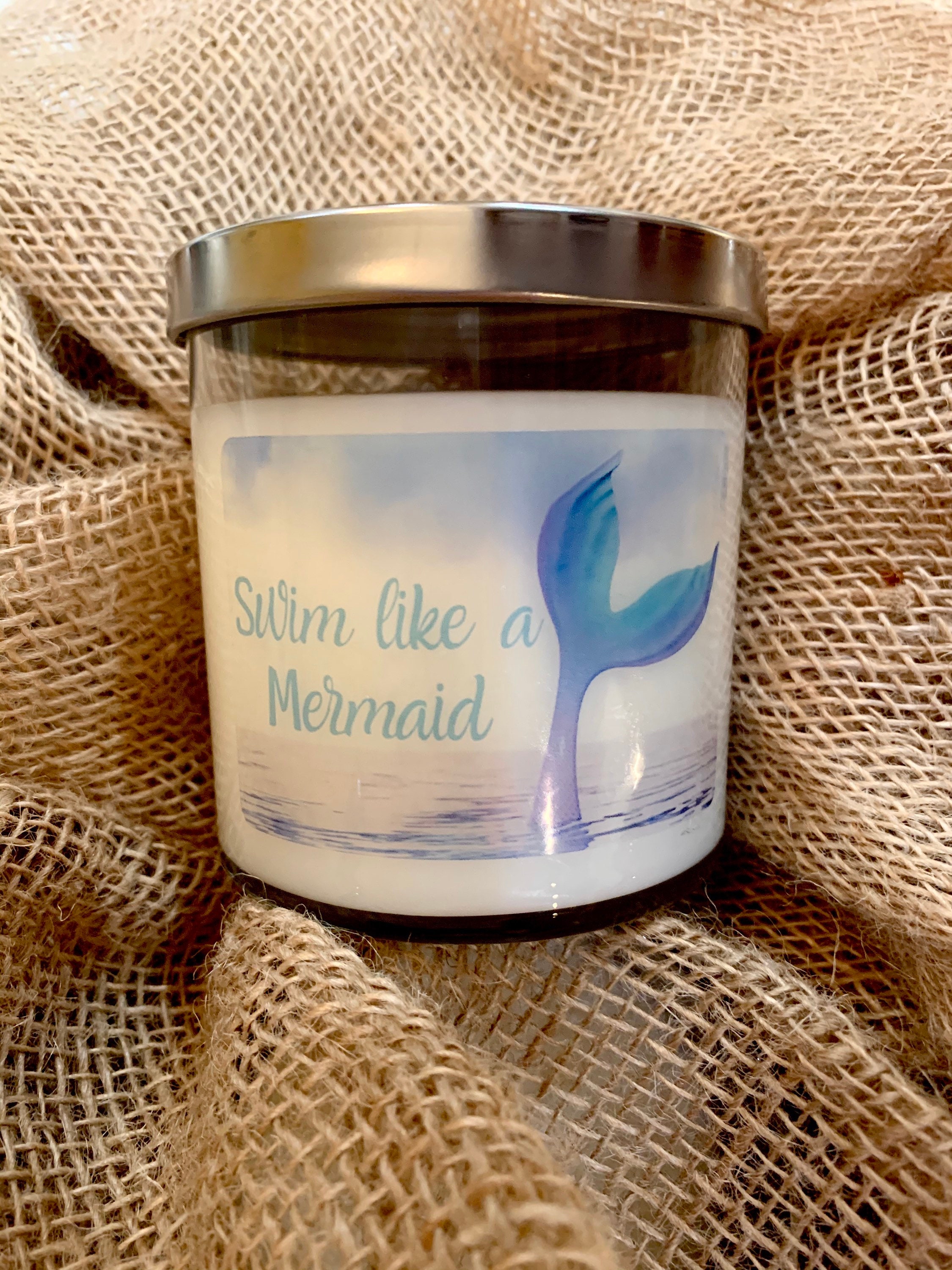 Mermaid Candle Swim Like A Mermaid Mermaid Decor Gift for Her - Etsy