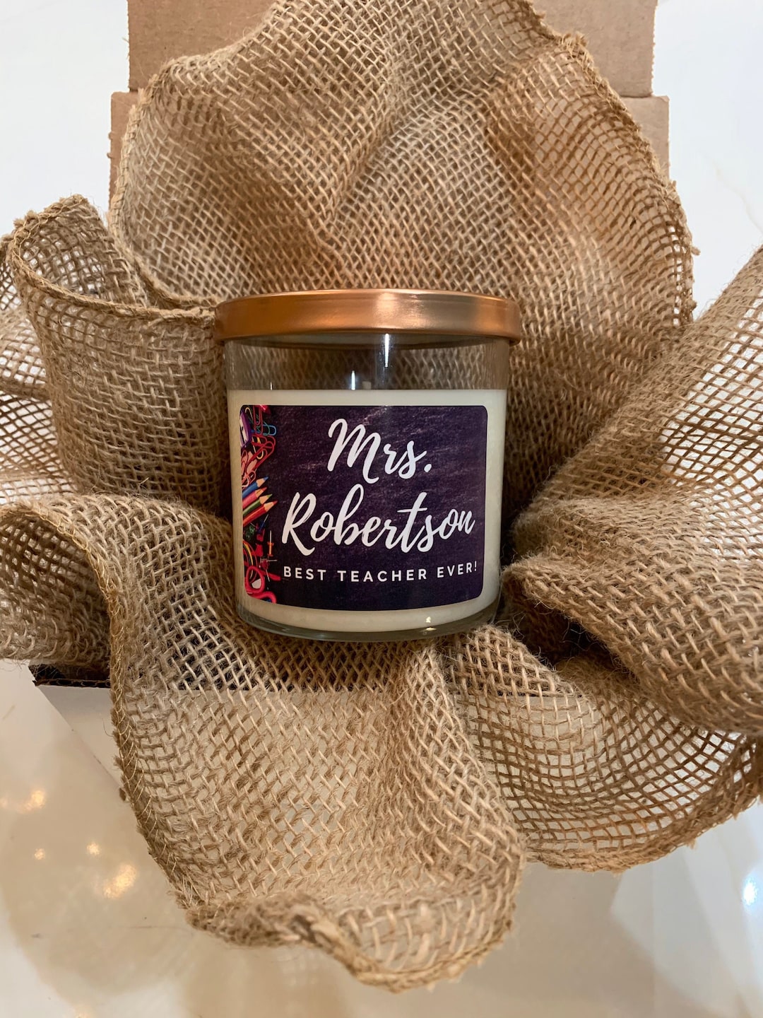 Teacher Candle Best Teacher Ever Gift Teacher Appreciation Candle - Etsy