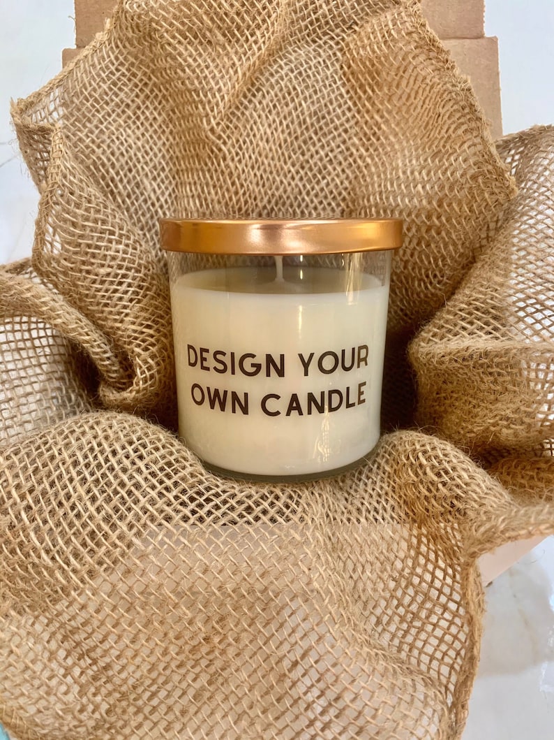 Custom Candle; Personalized Wedding or Engagement Gift; Birthday Candle ...