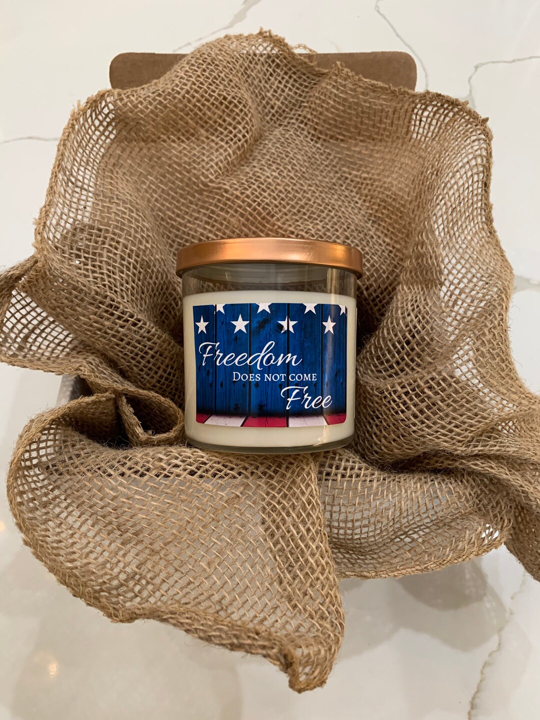 Freedom Candle; Patriotic Candle; Flag; Veterans; Stars and Stripes ...