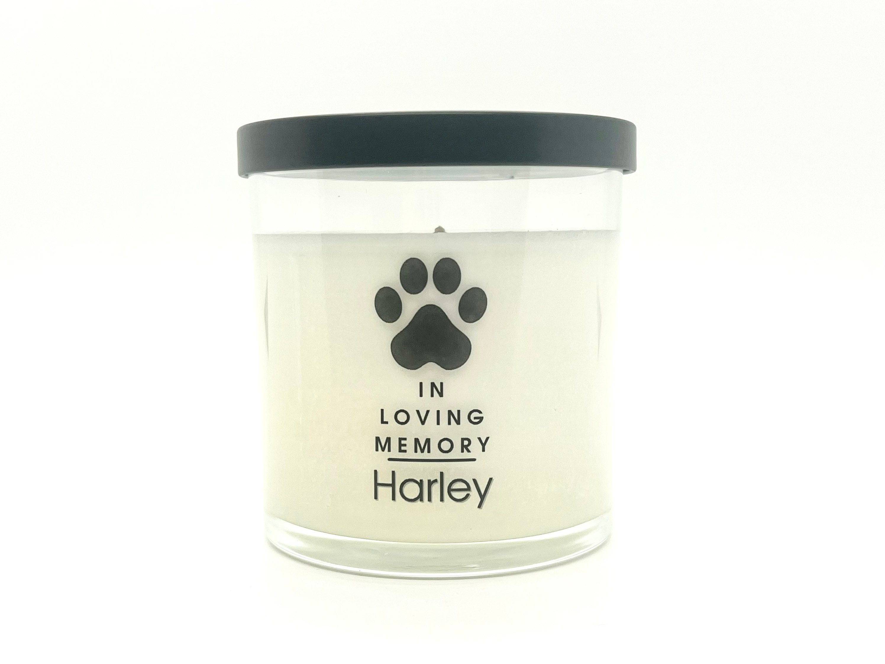 Pet Memorial Candle in Loving Memory Remembrance Candle Pet Loss ...