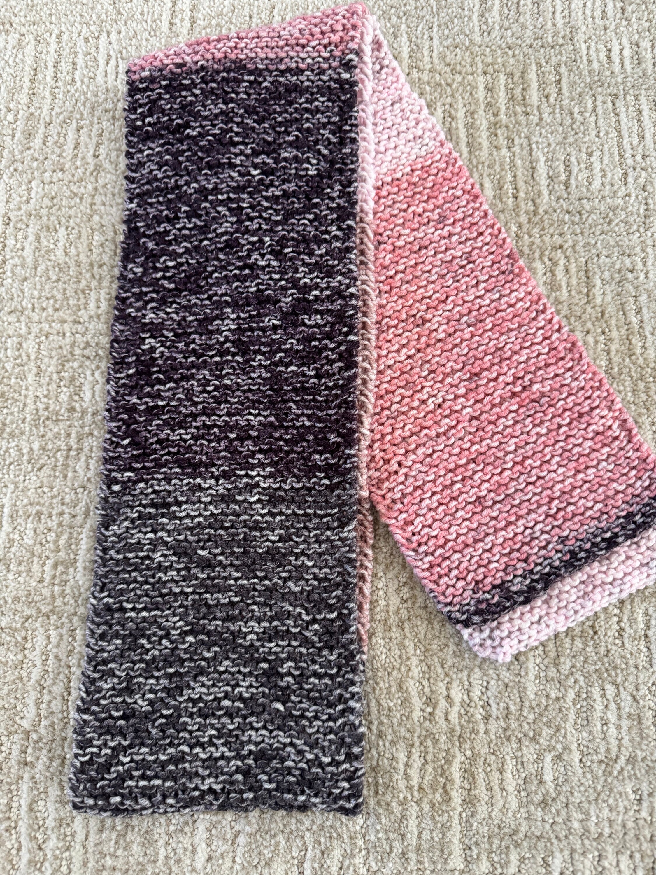 Handmade Knit Scarf Multi- Colored - Etsy