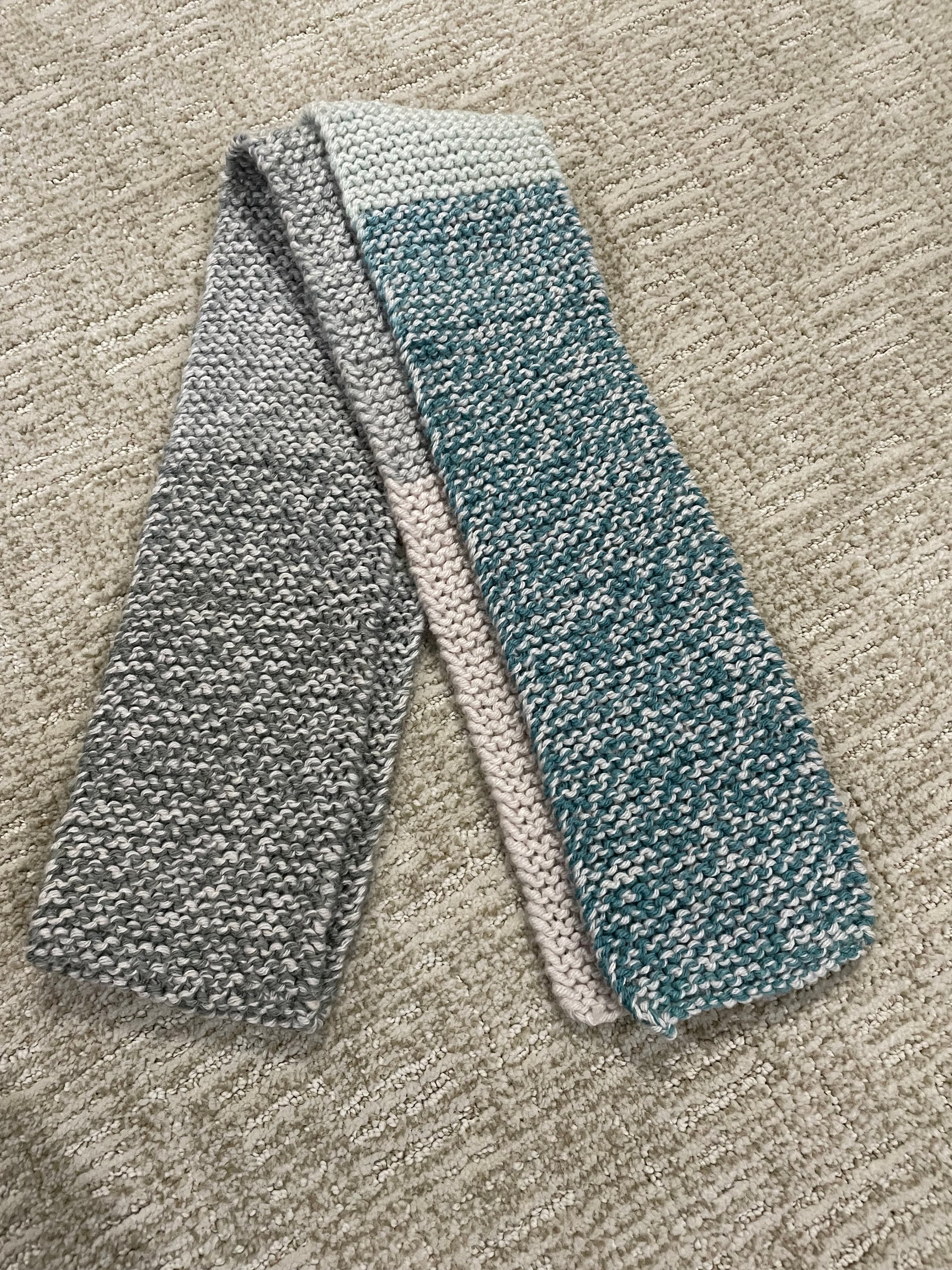 Handmade Knit Scarf Multi Colored - Etsy