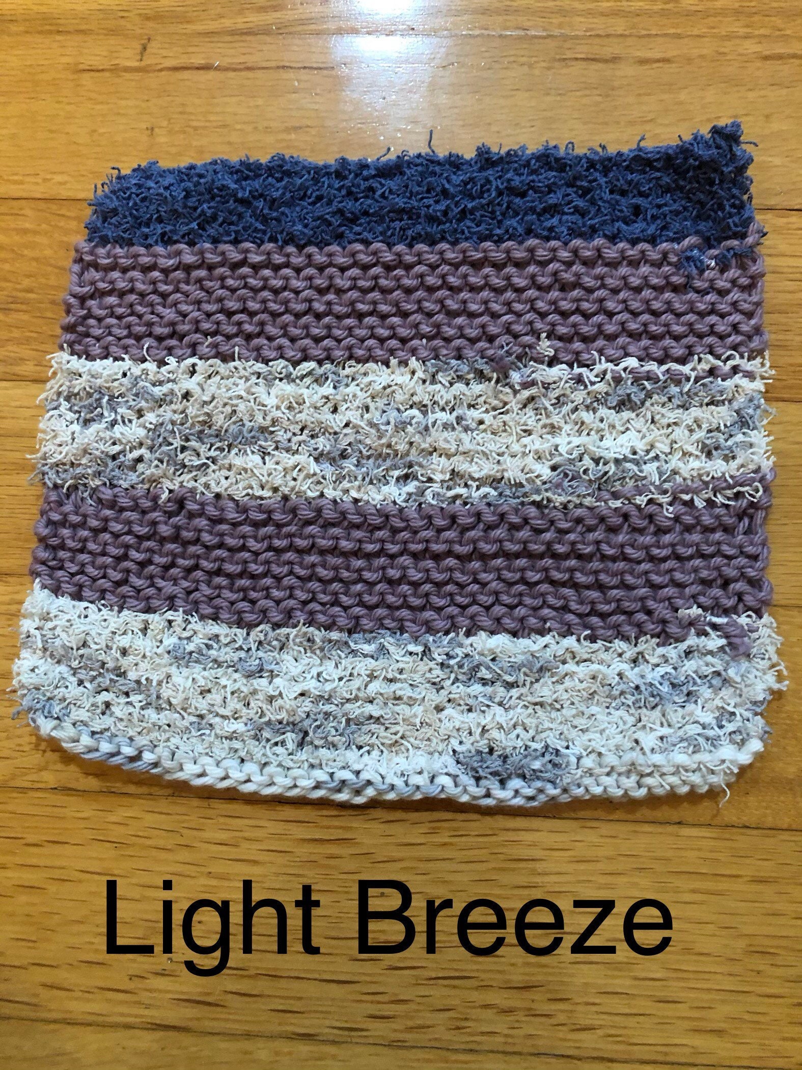 Knit Handmade Dishcloth With Scrubby - Etsy