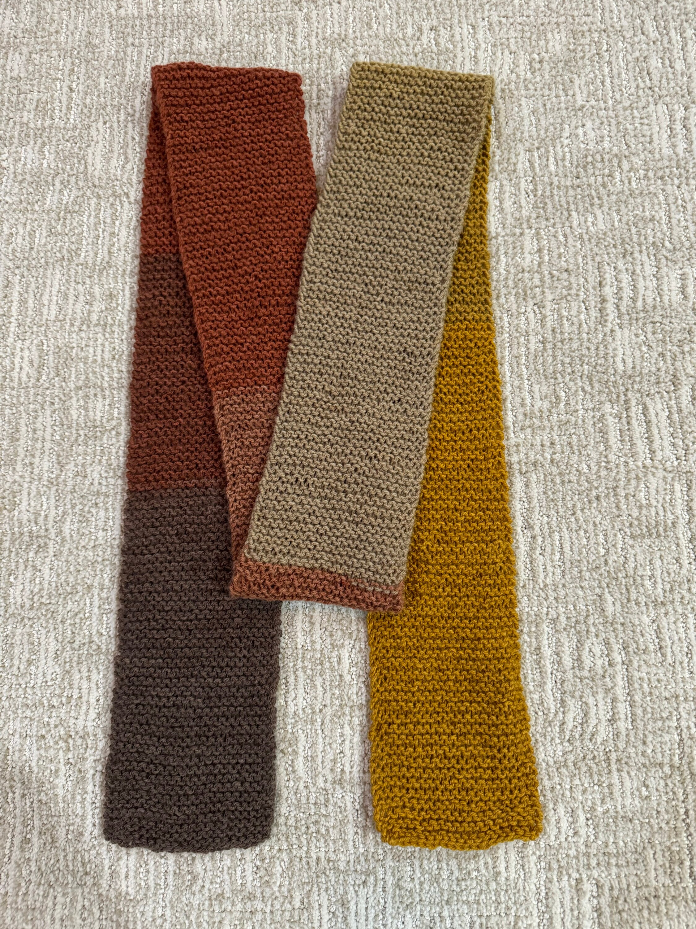 Handmade Knit Scarf Fall Multi Colors - Etsy