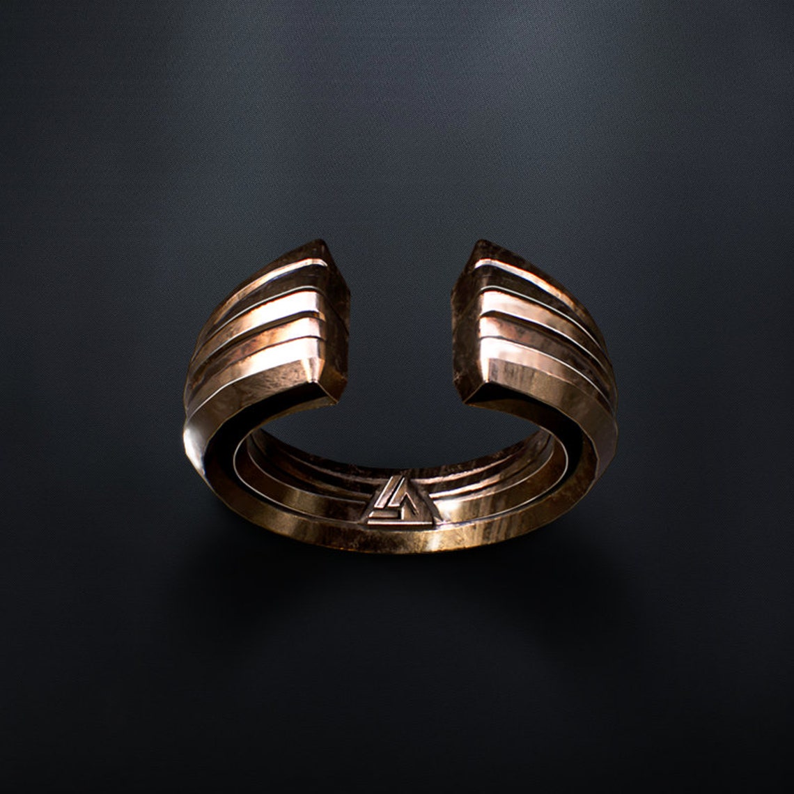 CYCLONE RING Bronze Cyberpunk Futuristic Sci-fi and - Etsy
