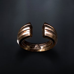 CYCLONE - RING, Bronze, Cyberpunk, Futuristic, Sci-fi and Fantasy, 3D ...