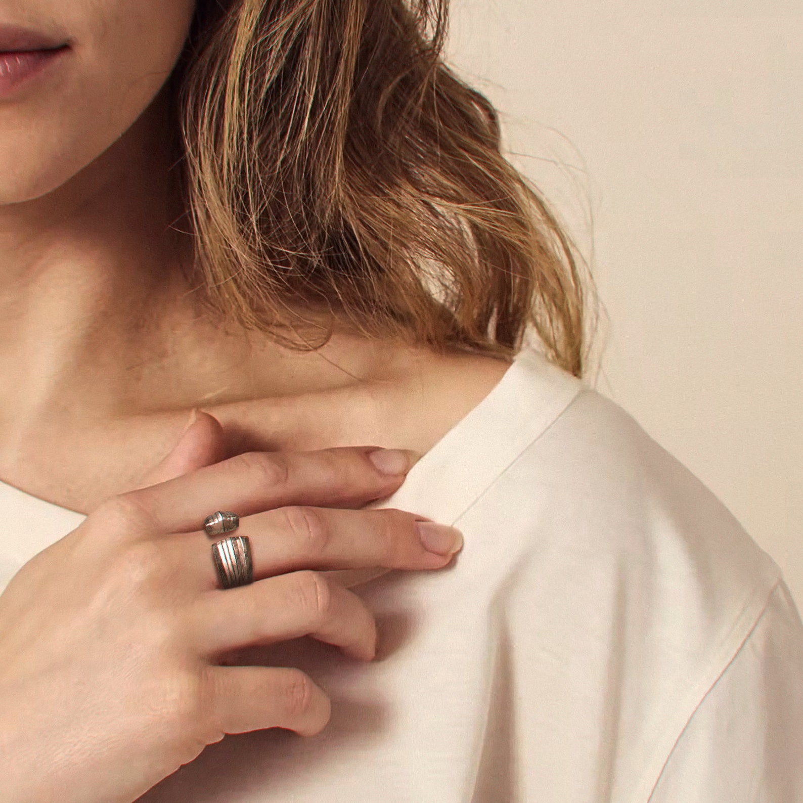 CYCLONE RING Bronze Cyberpunk Futuristic Sci-fi and - Etsy