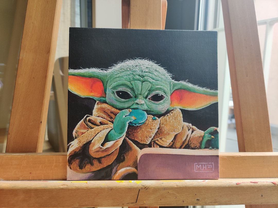 Baby Yoda Painting SOLD - Etsy
