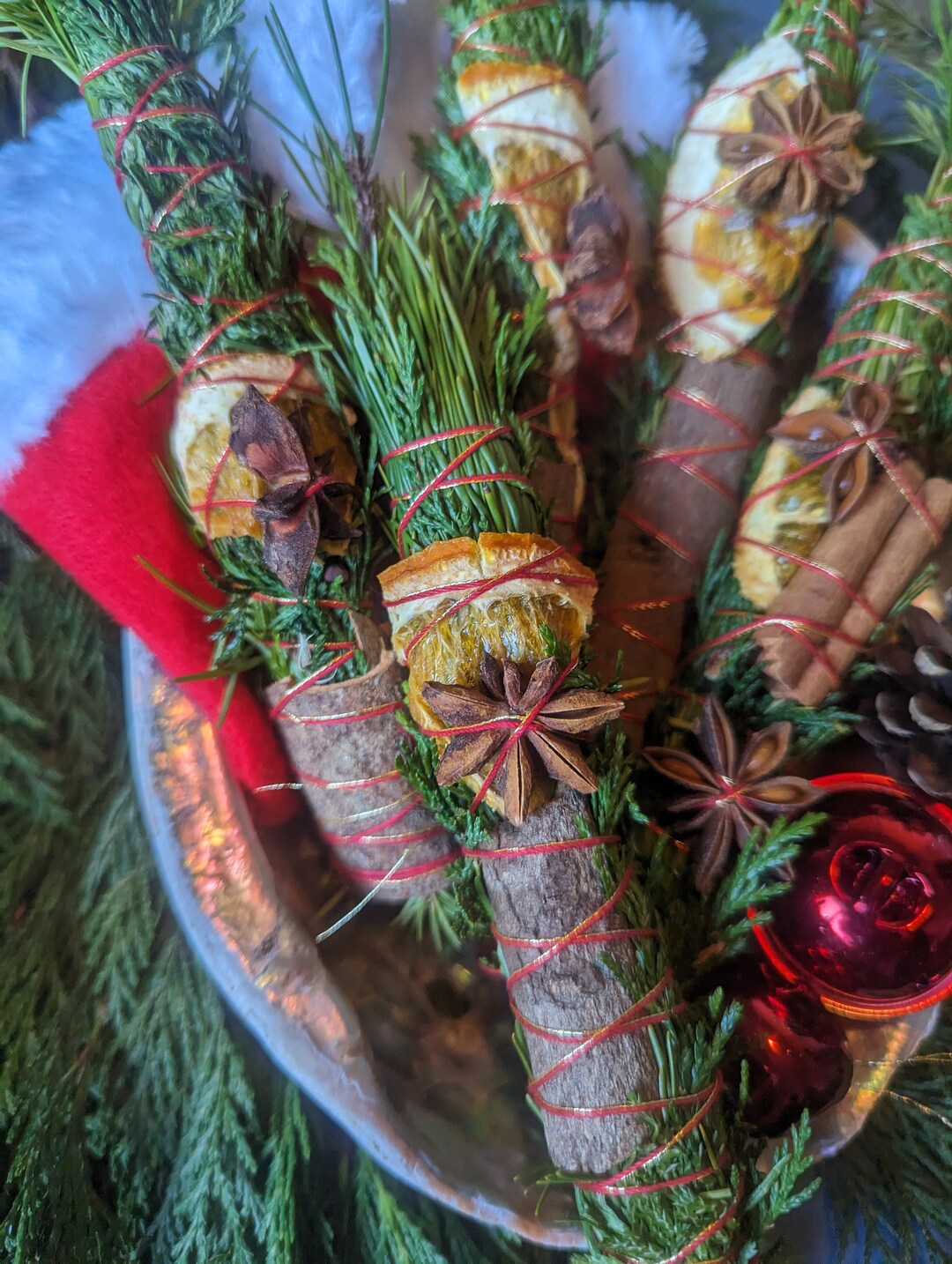 Winter Solstice Smudge Stick,yule, Alternative,alter,blend,cleanse, - Etsy