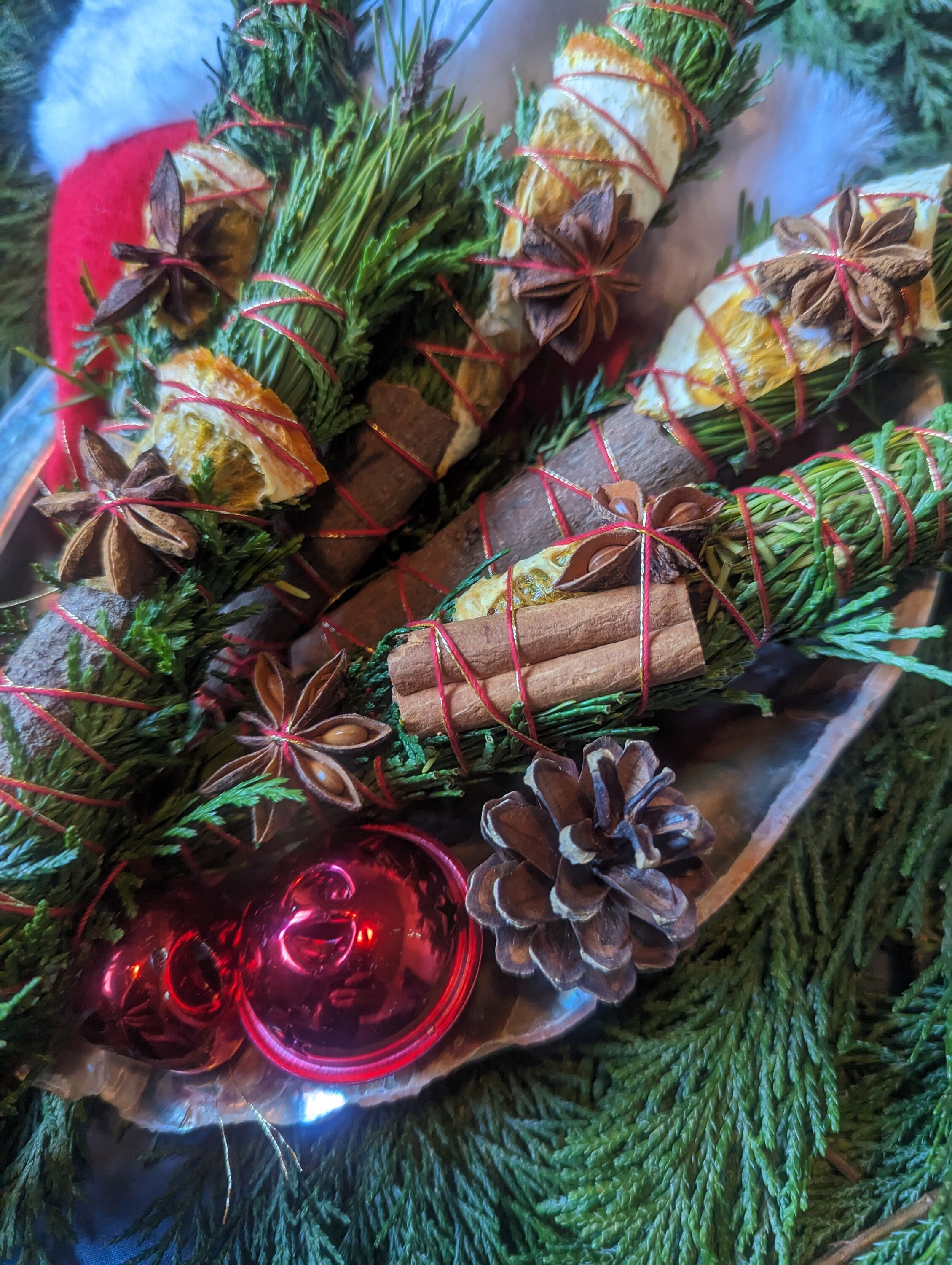 Winter Solstice Smudge Stick,yule, Alternative,alter,blend,cleanse, - Etsy