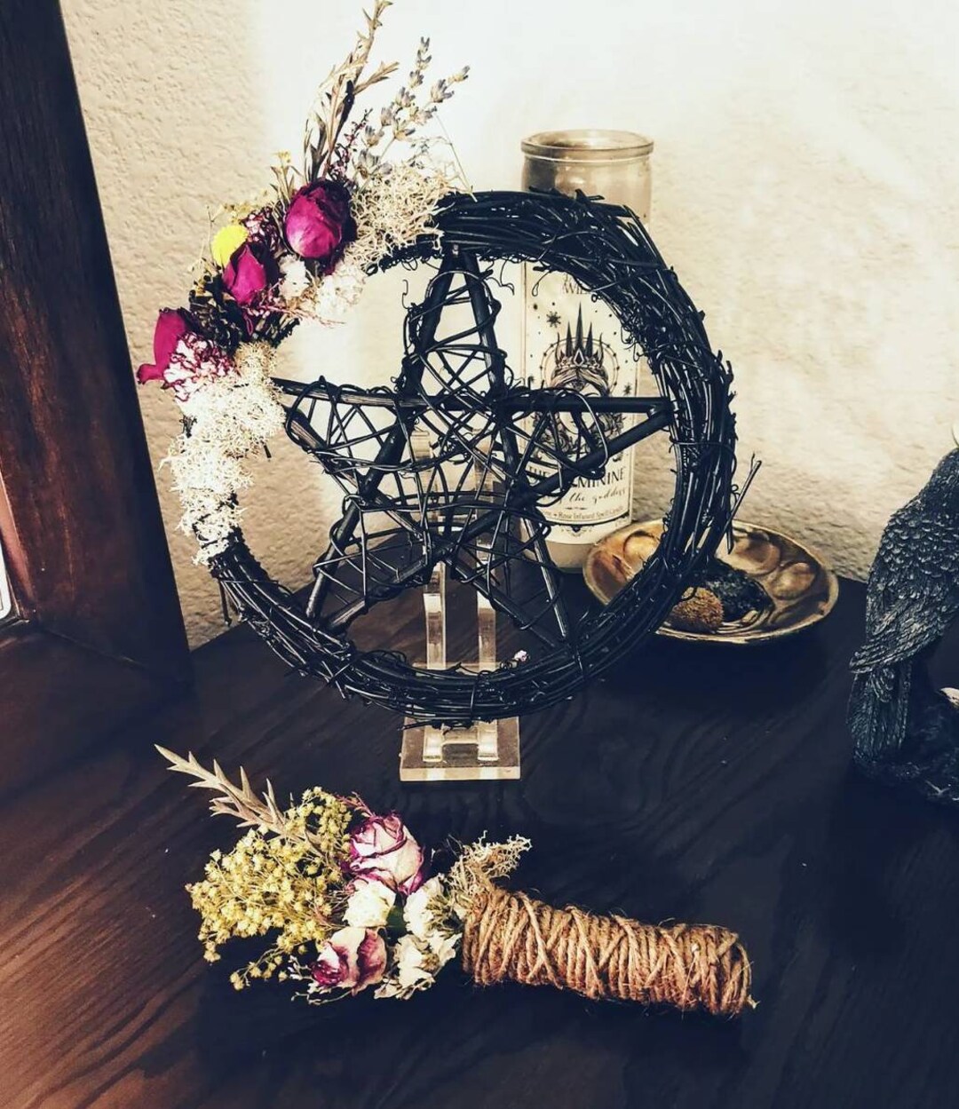 Pentagram and Besom Protection Set: Banish Negativity & Embrace Harmony ...