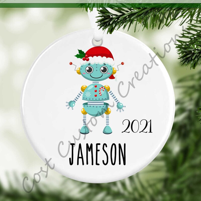 Robot Ornament - Etsy