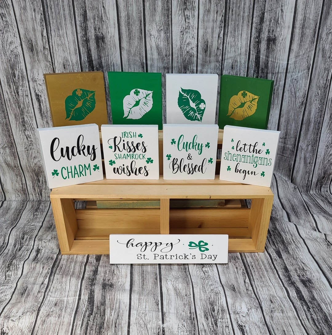 Cute St Patrick's Day Wood Signs, St Patricks' Day Decor, St Paddy's ...
