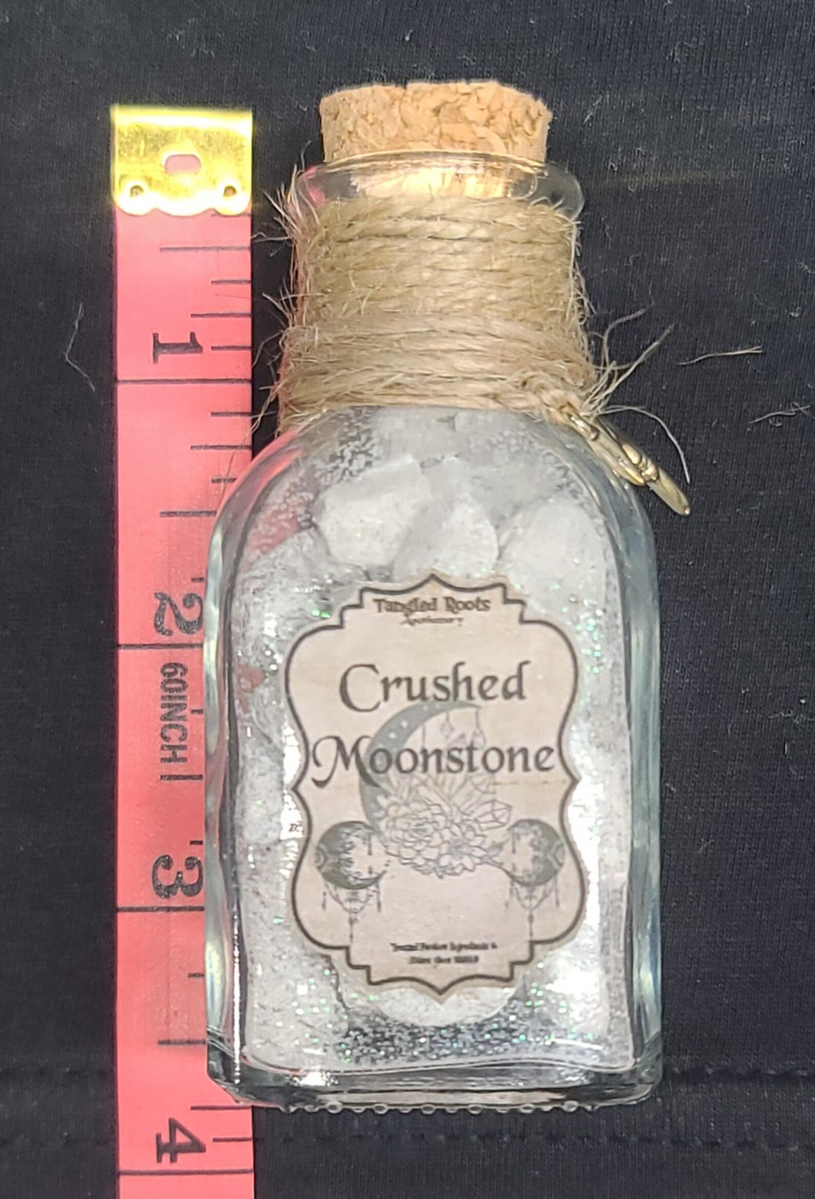 Crushed Moonstone Werewolf Potion Bottle Witch and Wizard Decor, Potion ...