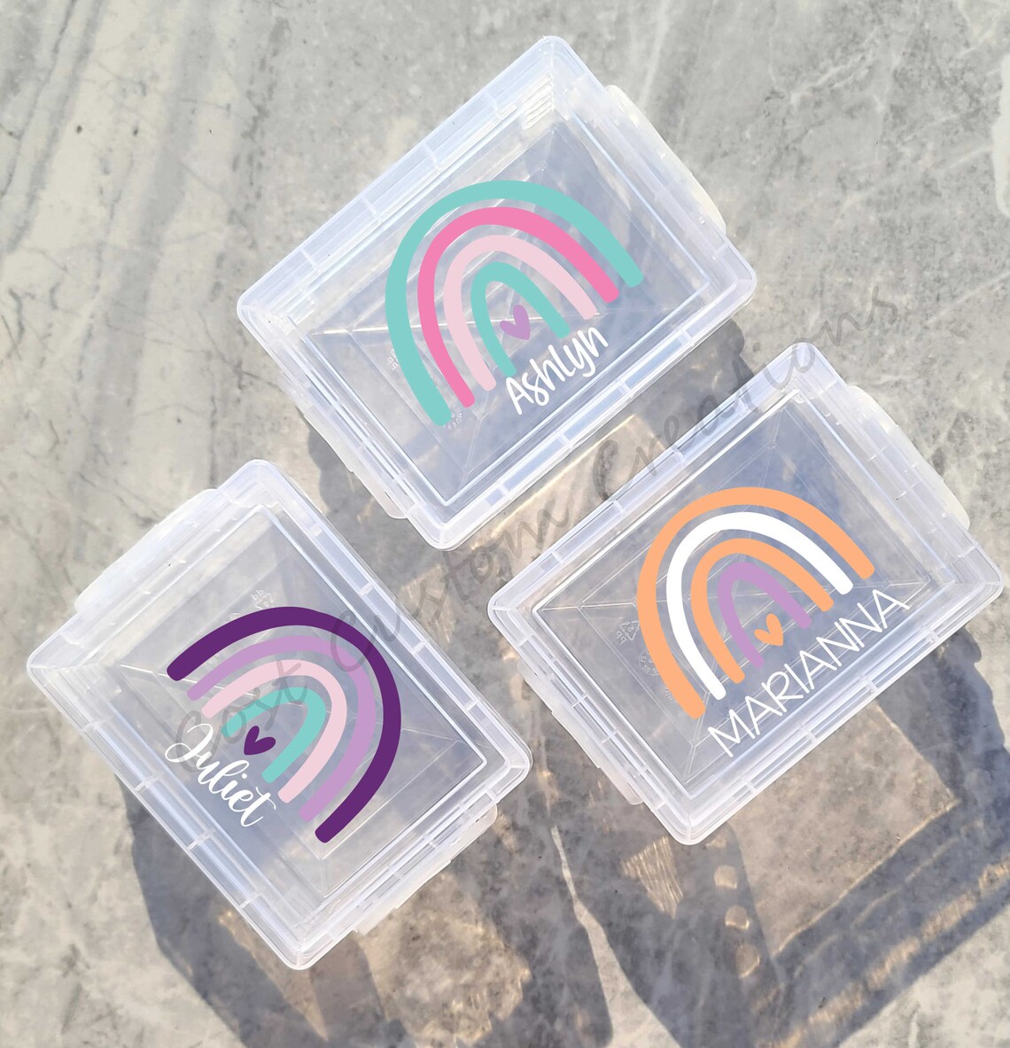 Back to School Supplies Personalized Crayon Box Rainbow - Etsy