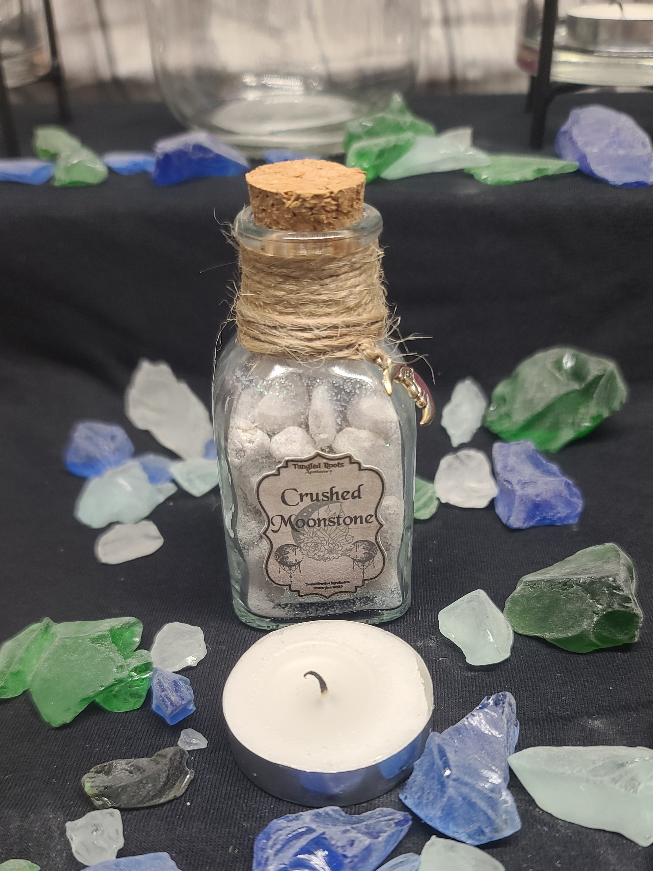 Crushed Moonstone Werewolf Potion Bottle Witch and Wizard | Etsy