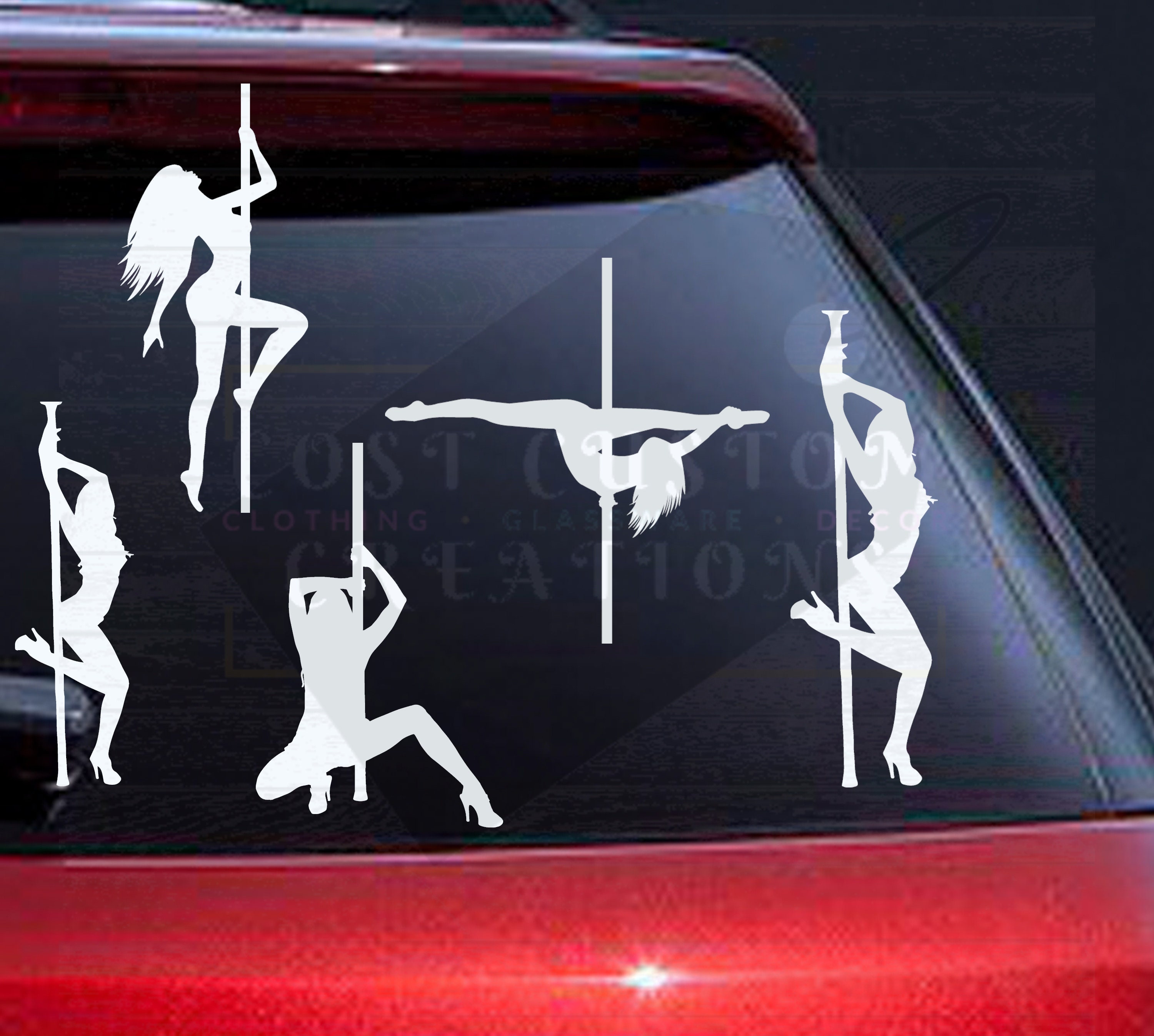 Stripper Silhouette Car Decals Custom Decals Personalized Etsy