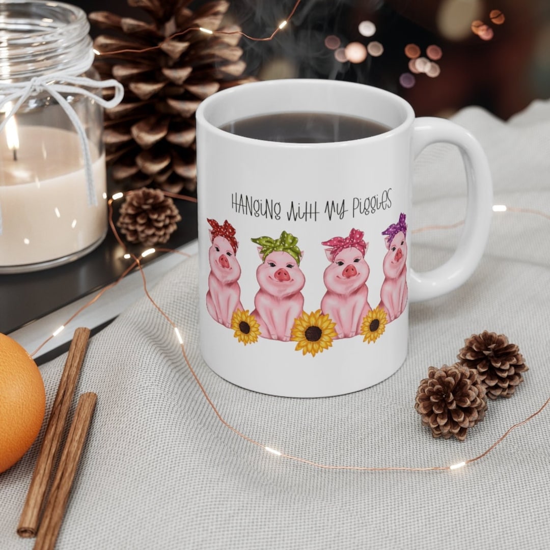Funny Pig Mug, Pig Coffee Mug, Pig Gift, Pig Lover Gift, Pig Cup, Pig ...
