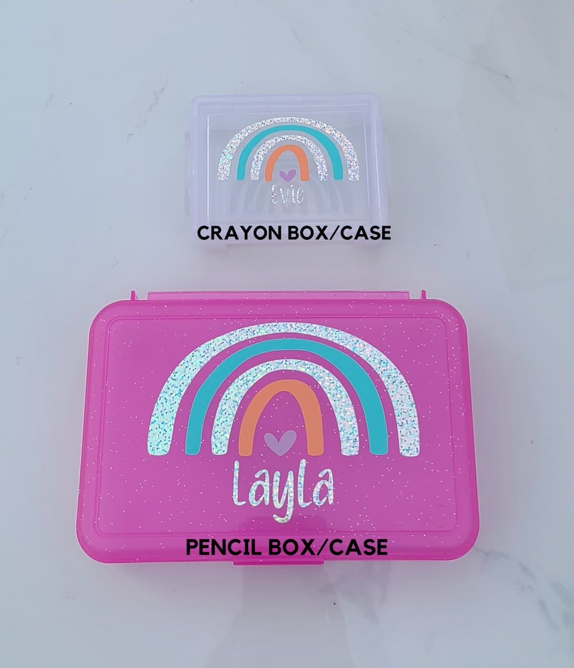 Back to School Supplies Personalized Crayon Box Rainbow - Etsy