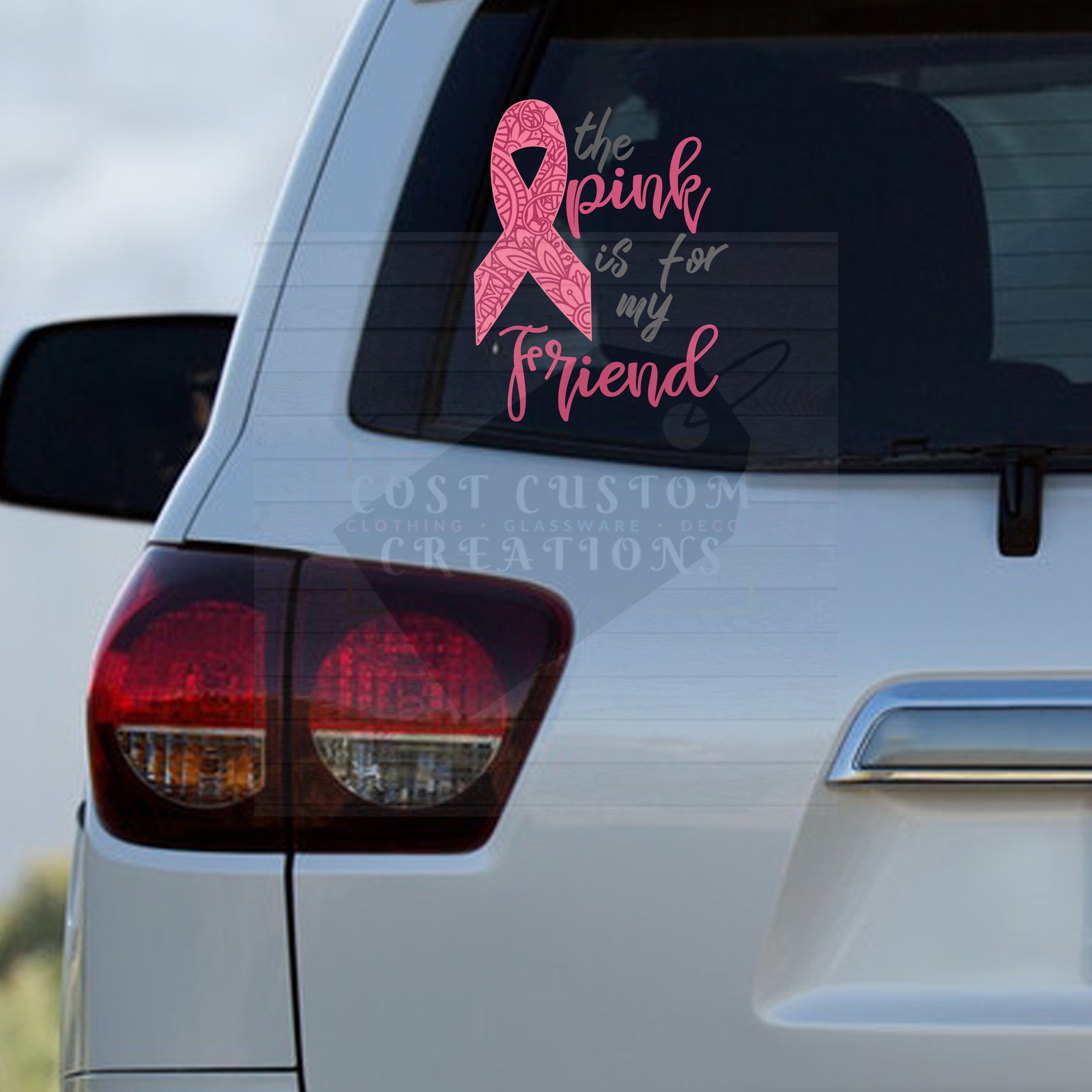 Breast Cancer Awareness car Decals Car Sticks Awareness | Etsy