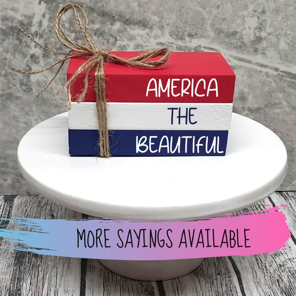 Patriotic Book Stack - Etsy