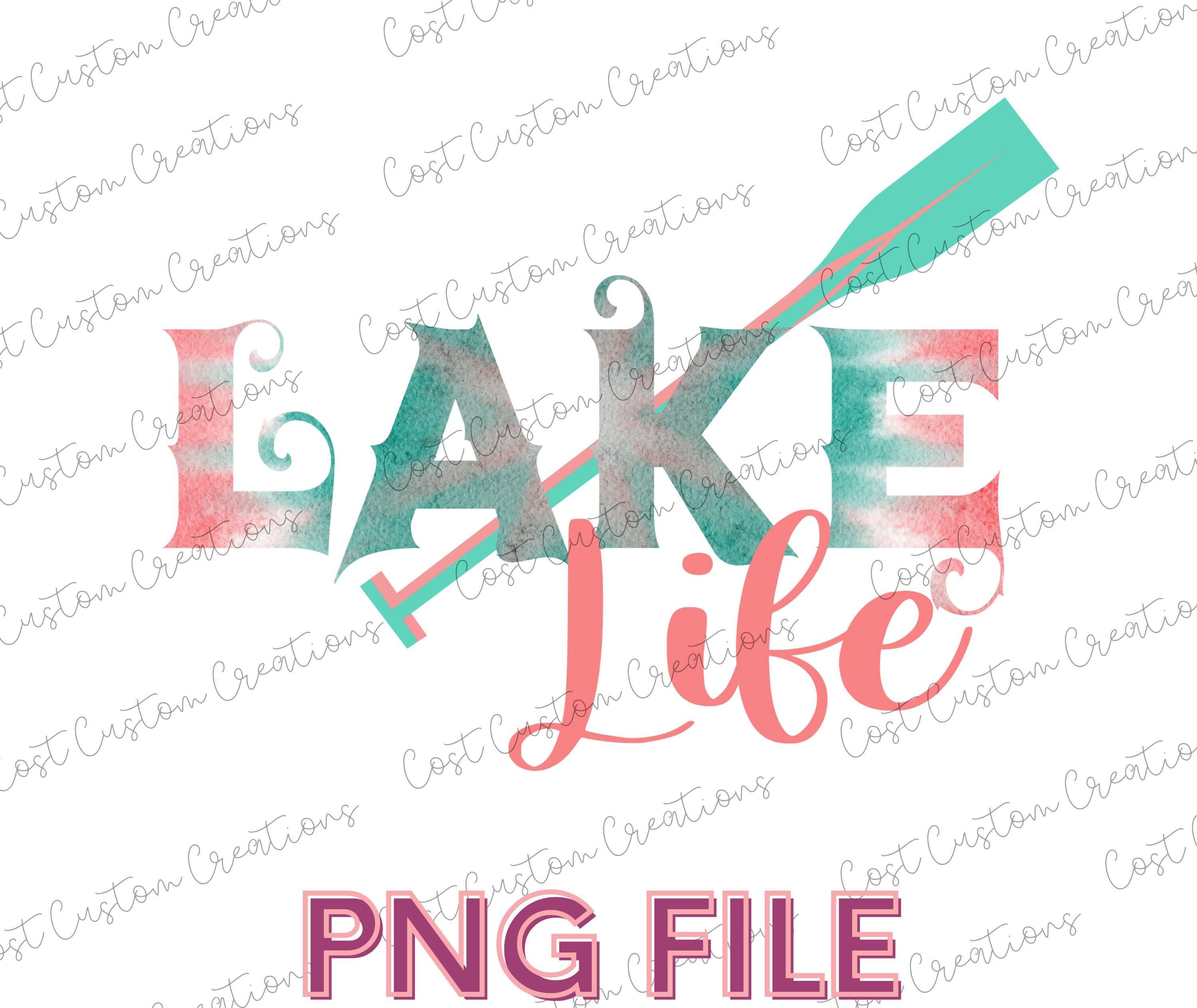 Lake Life Summer Sublimation Design Download Png DTG, Tshirt Design - Etsy
