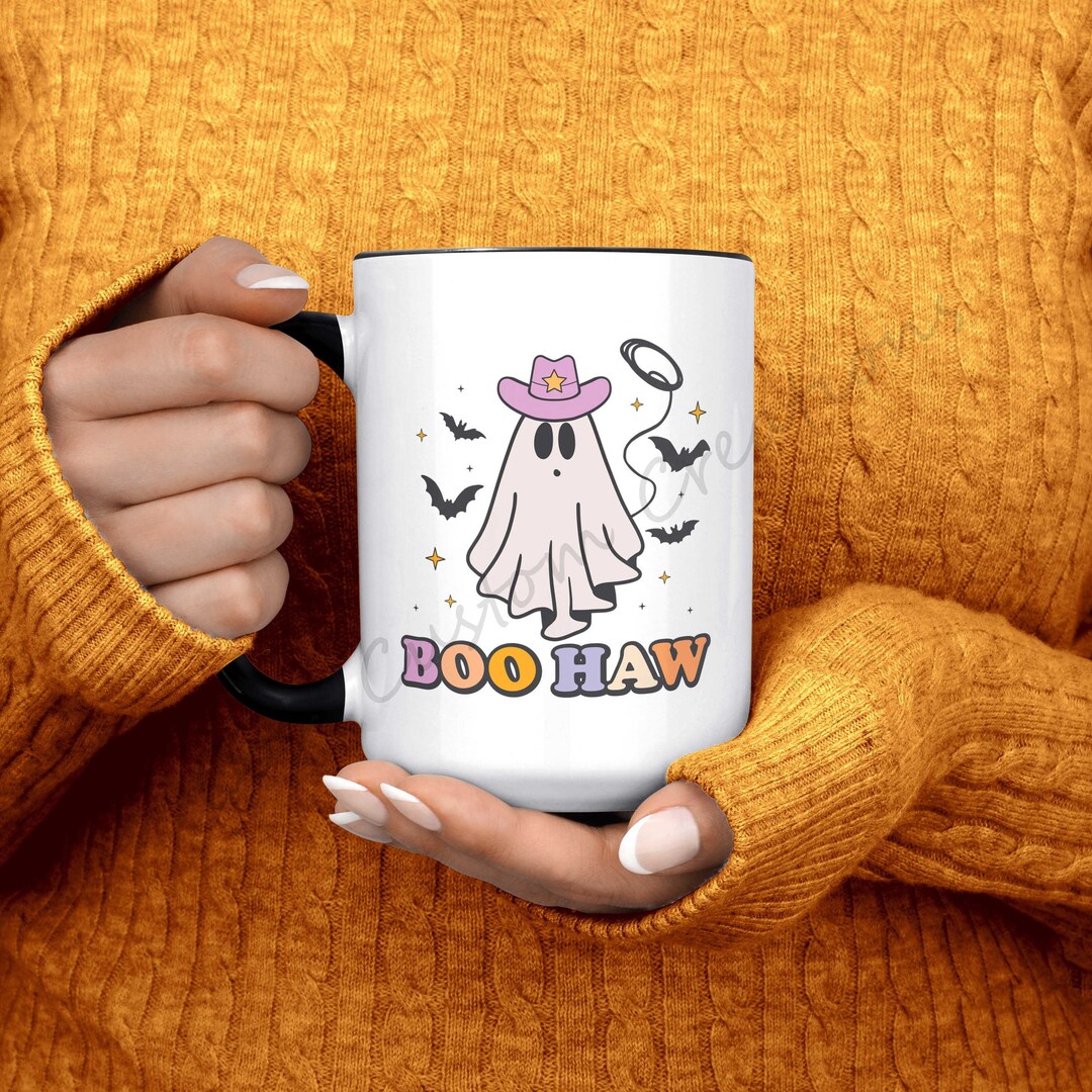 Retro Boo Haw Country Ghost Halloween Mug - Etsy