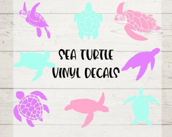 Infinity Sea Turtle Vinyl Decal - Etsy