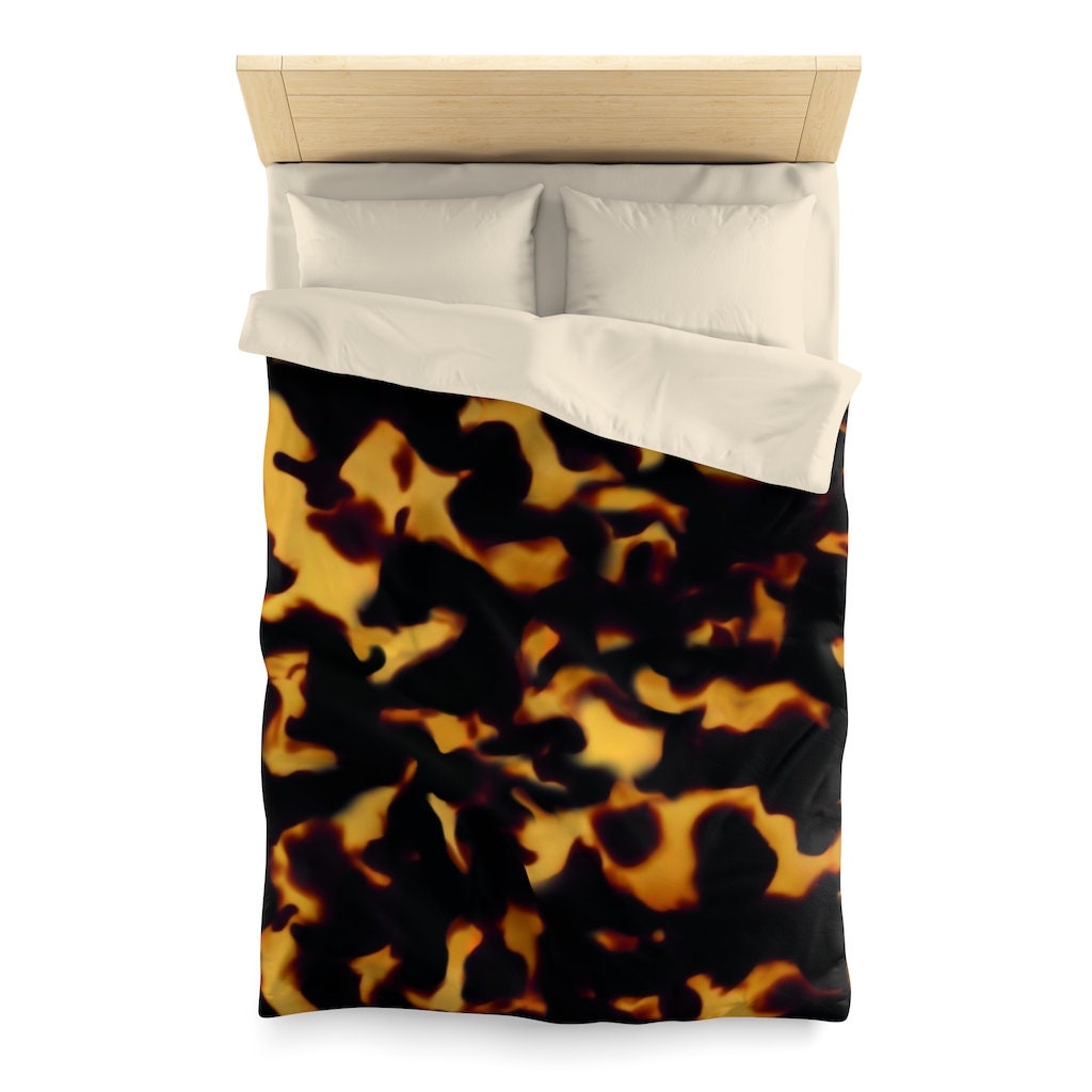Tortoise Shell Print Microfiber Duvet Cover Animal Print - Etsy