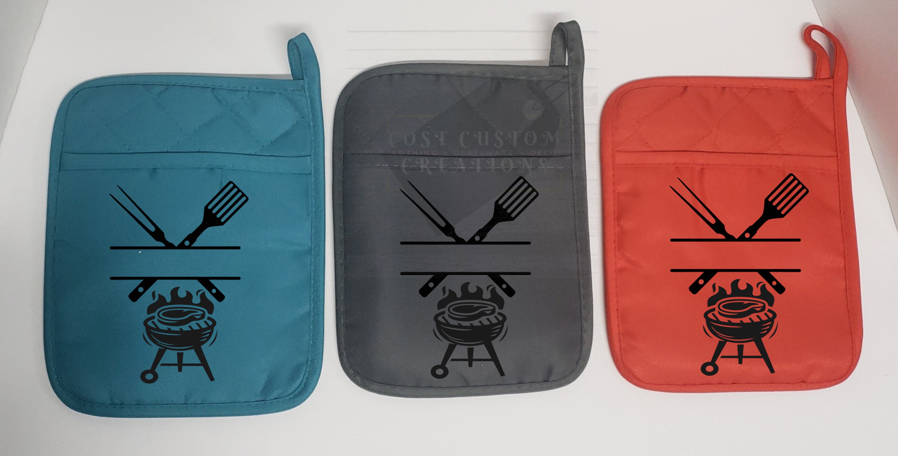 Grillfather Dad Potholder Fathers Day Gift Gifts for - Etsy