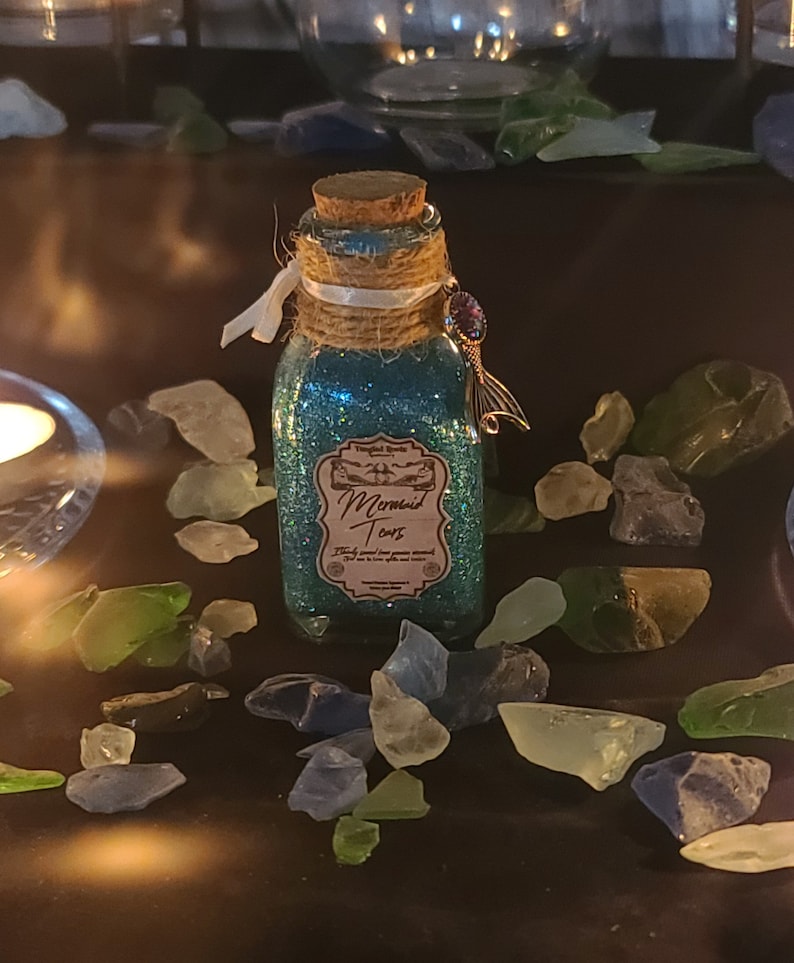 Mermaid Tears Potion Bottle Witch and Wizard Decor Potion | Etsy