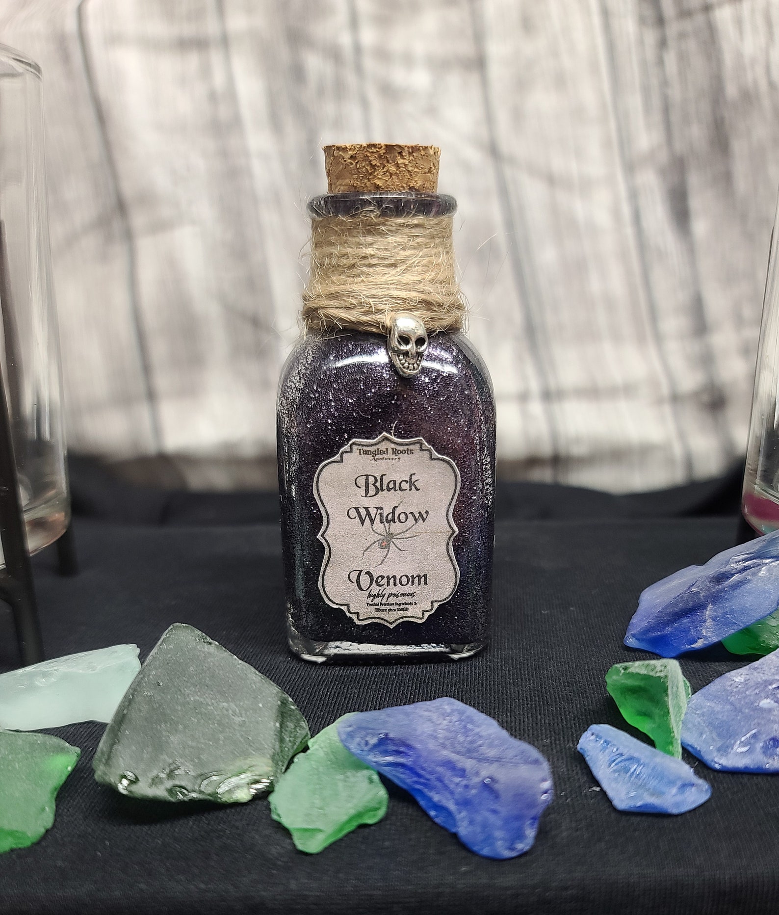 Black Widow Spider Venom Potion Bottle Halloween Witch and | Etsy