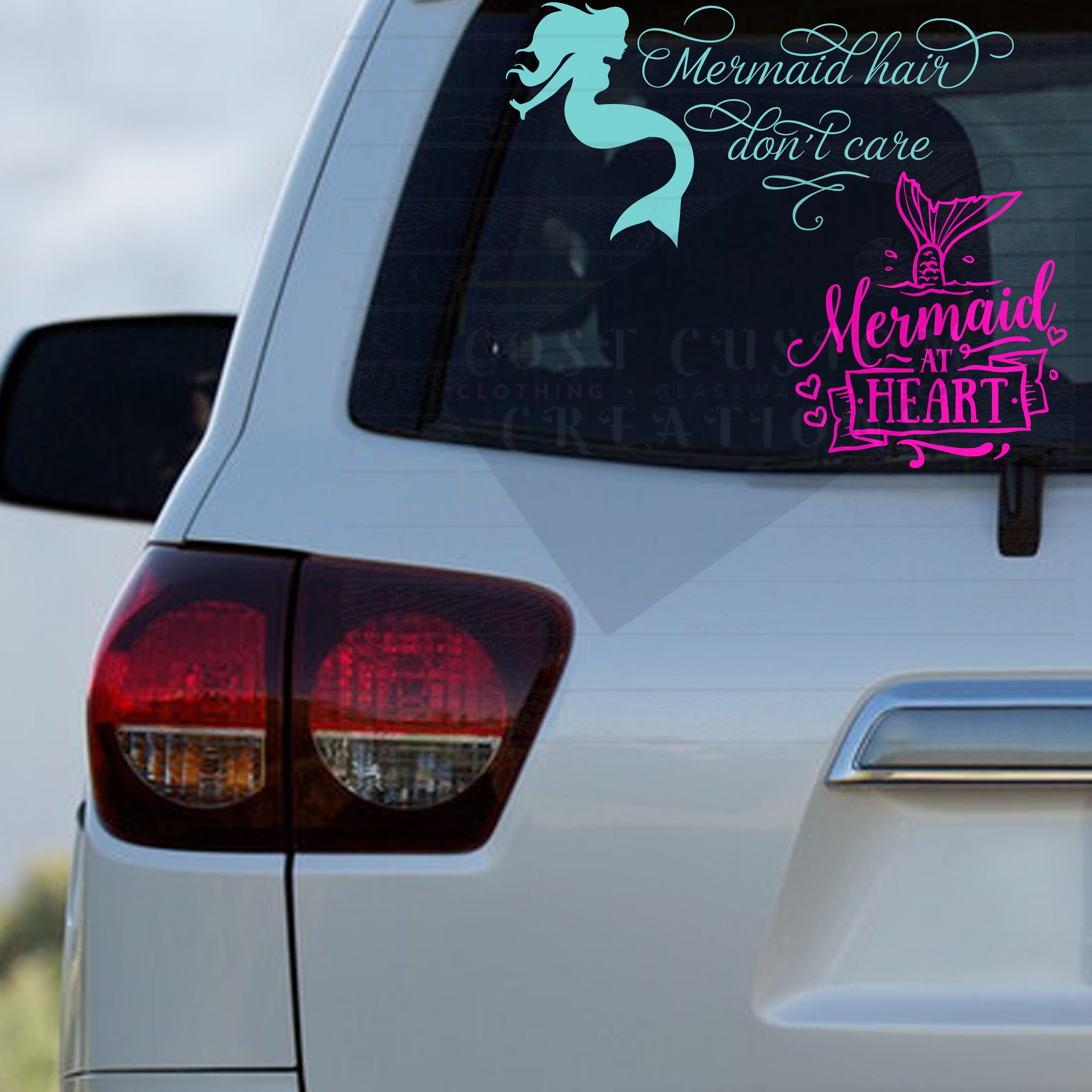 Mermaid Car Decals - Etsy