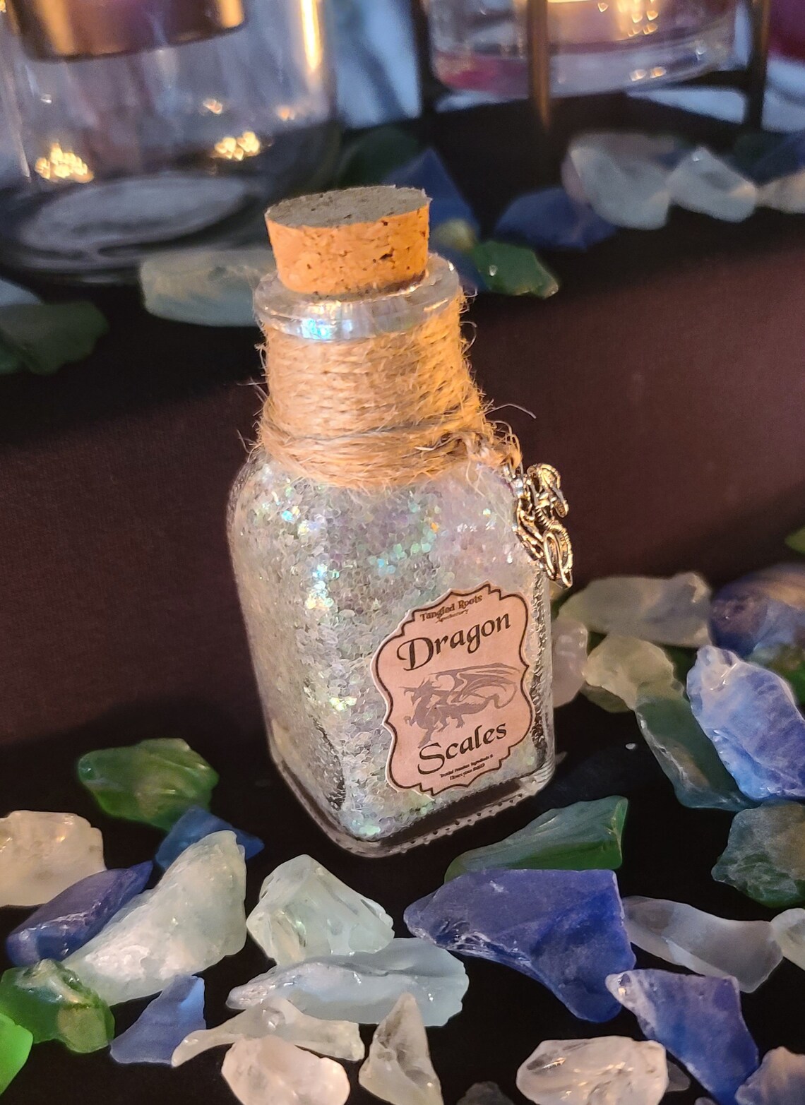 Dragon Scales Halloween Potion Bottle Decor White - Etsy