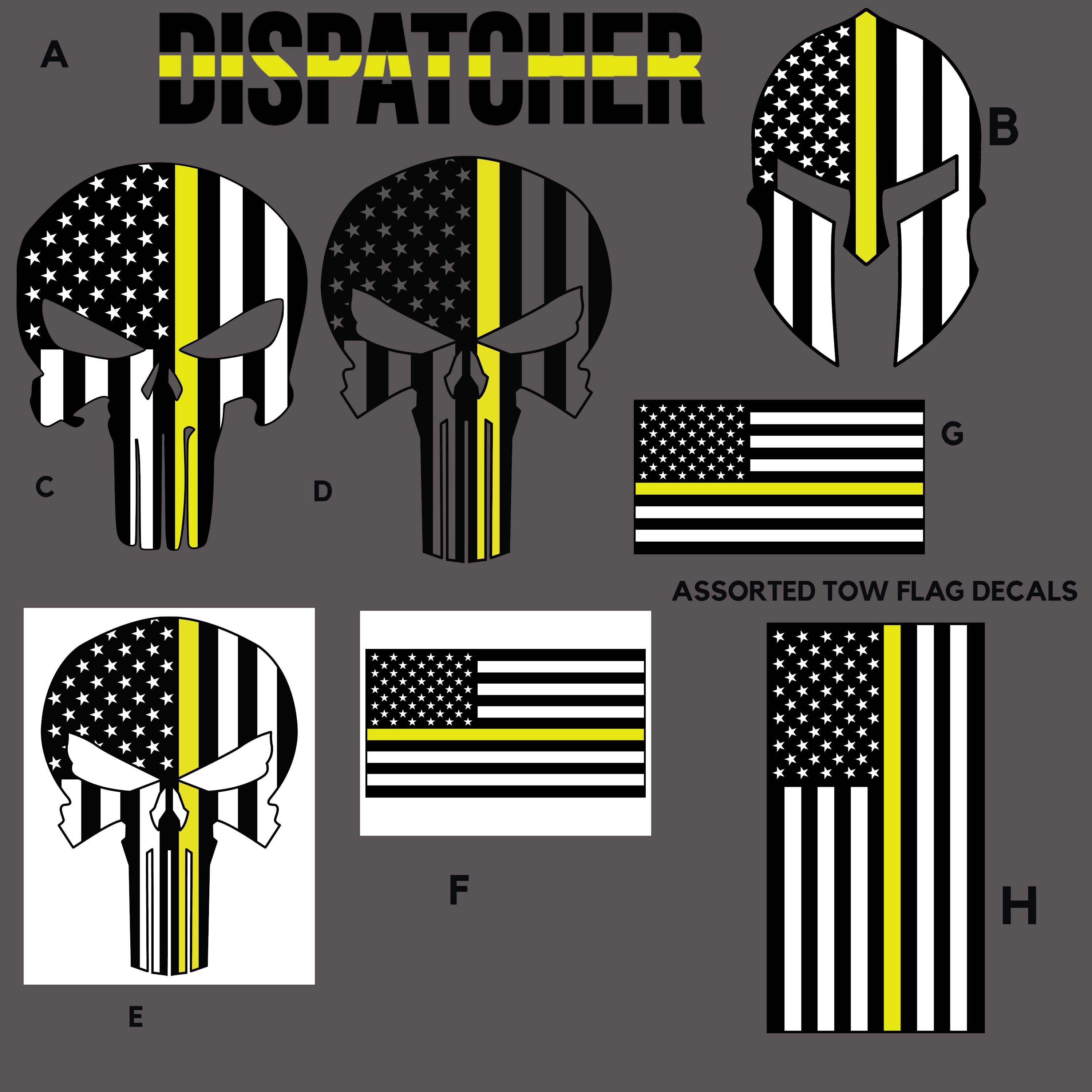 Tow Lives Matter Tow Flag Decals Dispatch - Etsy