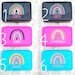 Back to School Pastel Rainbow Personalized Girls Pencil Box School ...