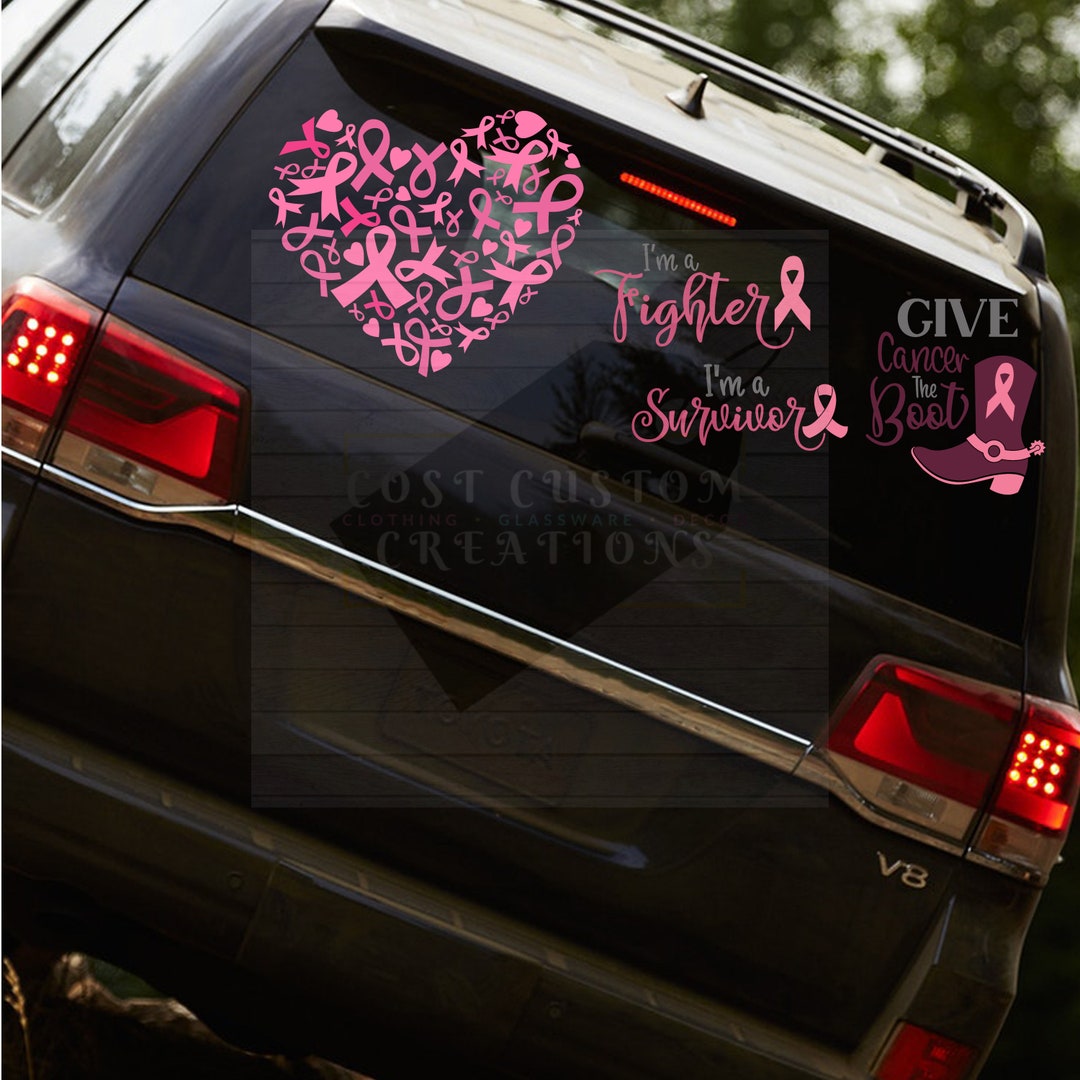 Breast Cancer Awareness, Car Decals, Breast Cancer, Car Stickers - Etsy
