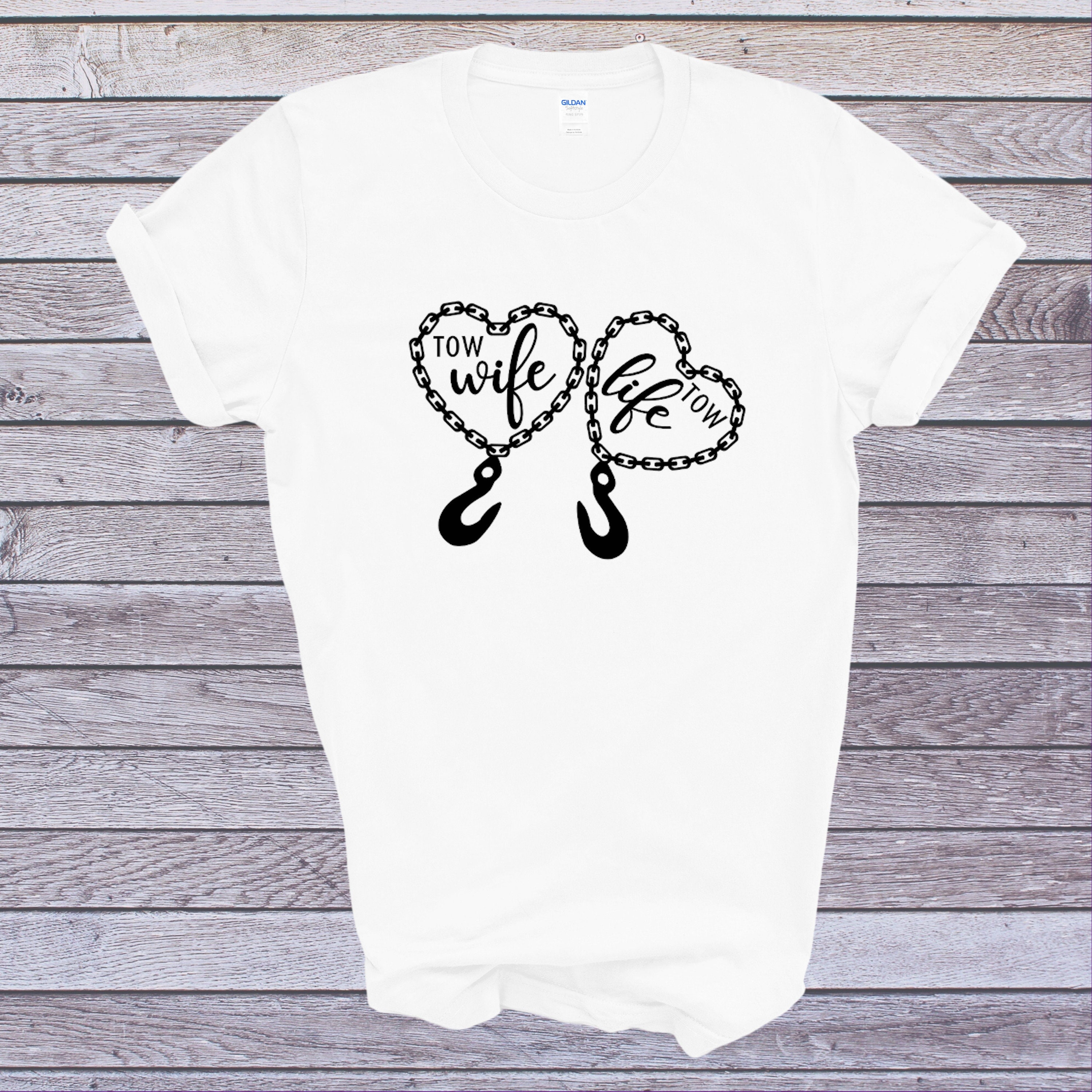 Tow Wife Tow Life Chains T-shirt Tow Lives Matter Thin Yellow - Etsy