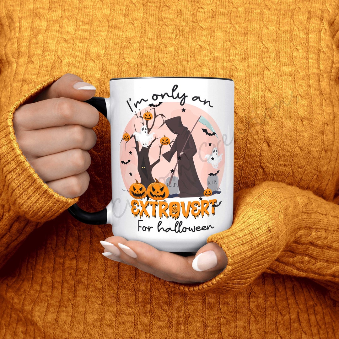 I'm Only an Extrovert for Halloween Mug - Etsy