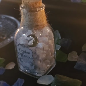 Crushed Moonstone Werewolf Potion Bottle Witch and Wizard Decor, Potion ...