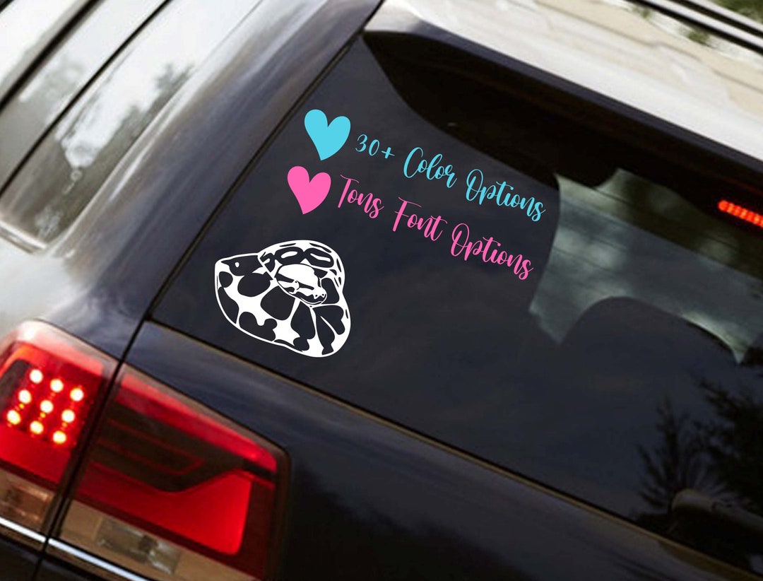 Ball Python Reptile Tank Decal, Car Decals, Custom Decals - Etsy