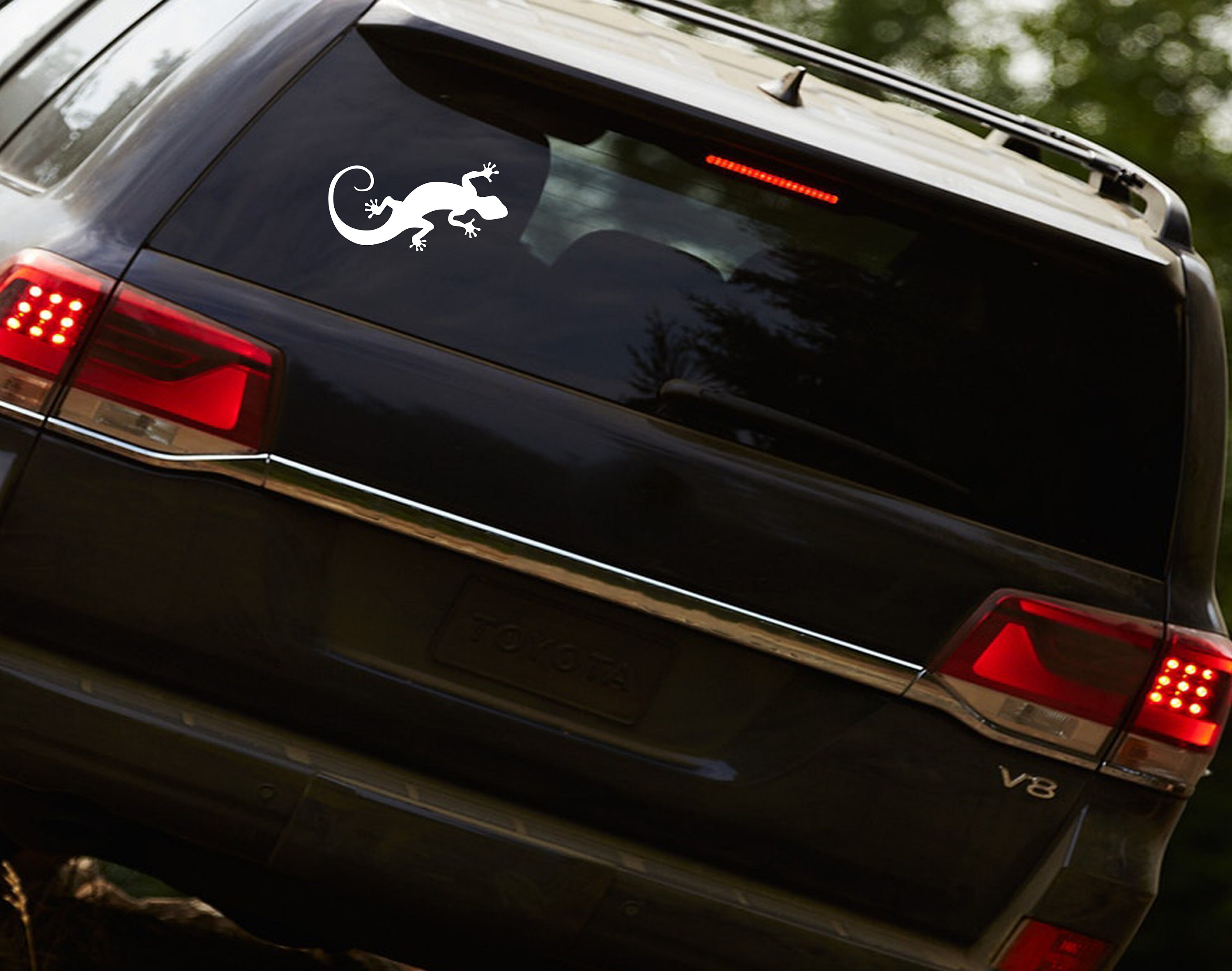 Gecko Lizard Vinyl Car Decals | Etsy