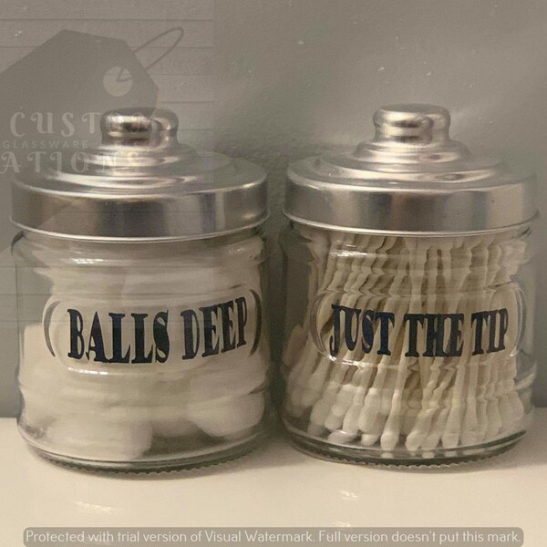 Funny Bathroom Jars - Etsy