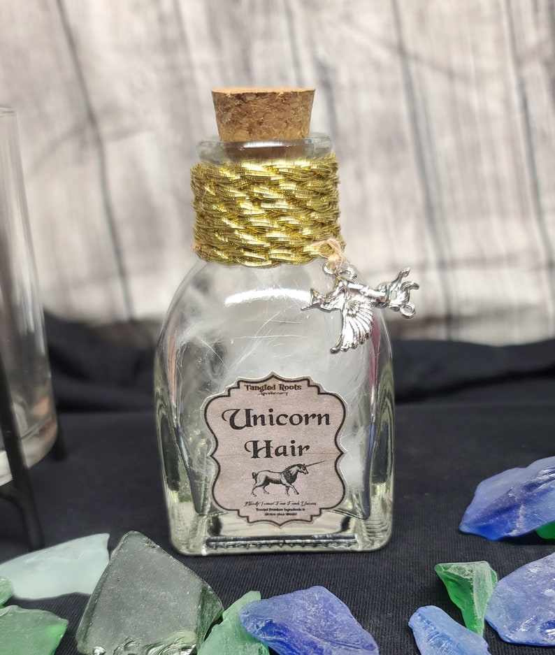 Unicorn Hair Potion Ingredient Bottle Halloween Decor - Etsy